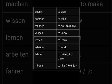 Learn German Vocabulary - A1  #deutsch_lernen