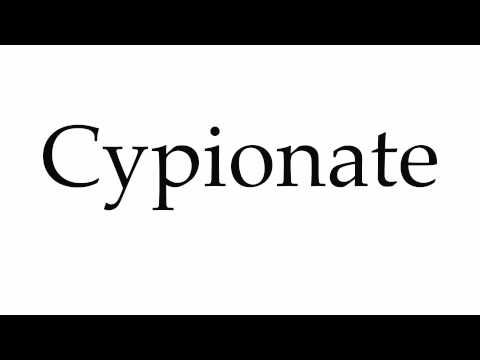 How to Pronounce Cypionate