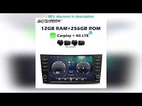 #360 12G+256G 4G IPS Carplay Auto Android 14.0 8" Car DVD Player GPS WIFI Bluetooth Radio for Ben