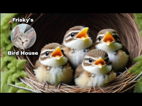 Happy & Healthy Baby Wrens Thriving in the Nest - June 18, 2025