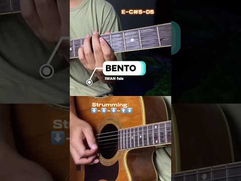 Bento - Iwan fals Tutorial gitar (intro) #guitar #chordgitar #cover #music