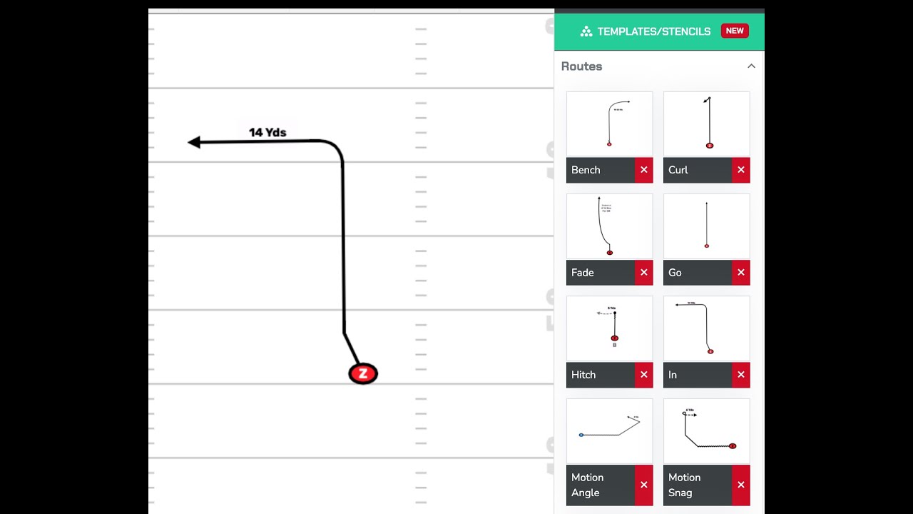 NEW!!! FirstDown PlayBook Templates & Stencils