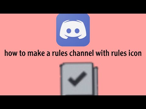 how to create a rules channel with rules icon on discord