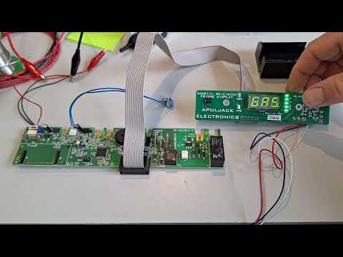 Testing the AE Dometic replacement fridge display. Ref. 120356