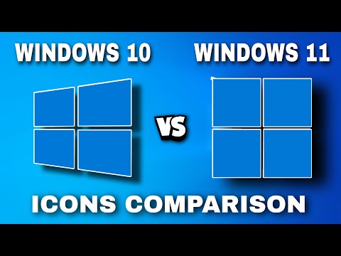 Windows 10 vs Windows 11 Icon Comparison | Windows Icon Evolution ...