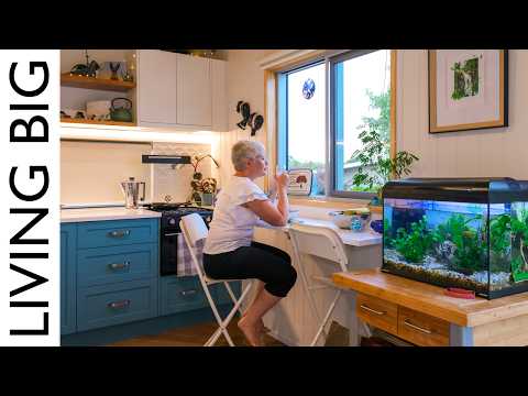 This Woman's Single Level, Off-Grid Tiny Home Is One To See!