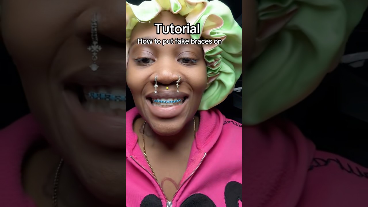 Do fake braces w me w out glue 💕🤷🏽‍♀️#braces #fyp #explorer #bracescolors