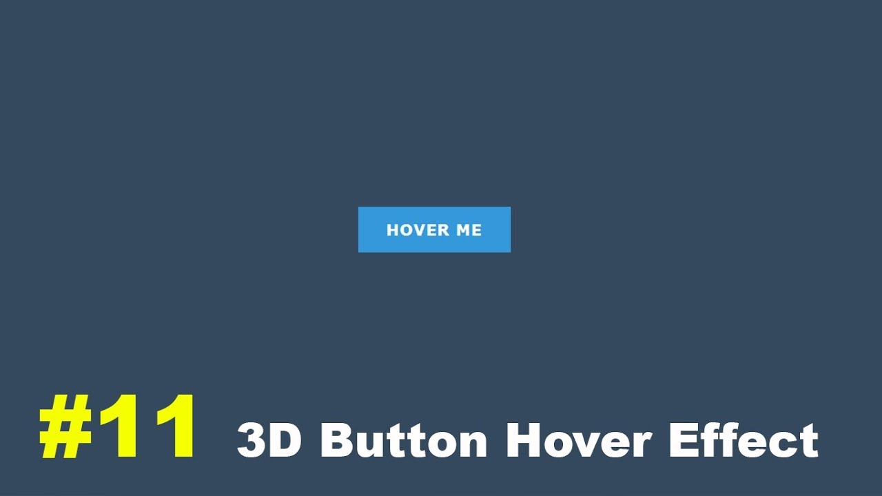 Pure CSS 3D Button Hover Effects 11