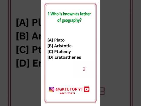 Who is known as father of geography