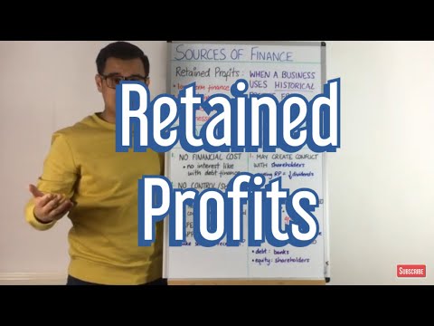 Retained Profits - Sources of Finance