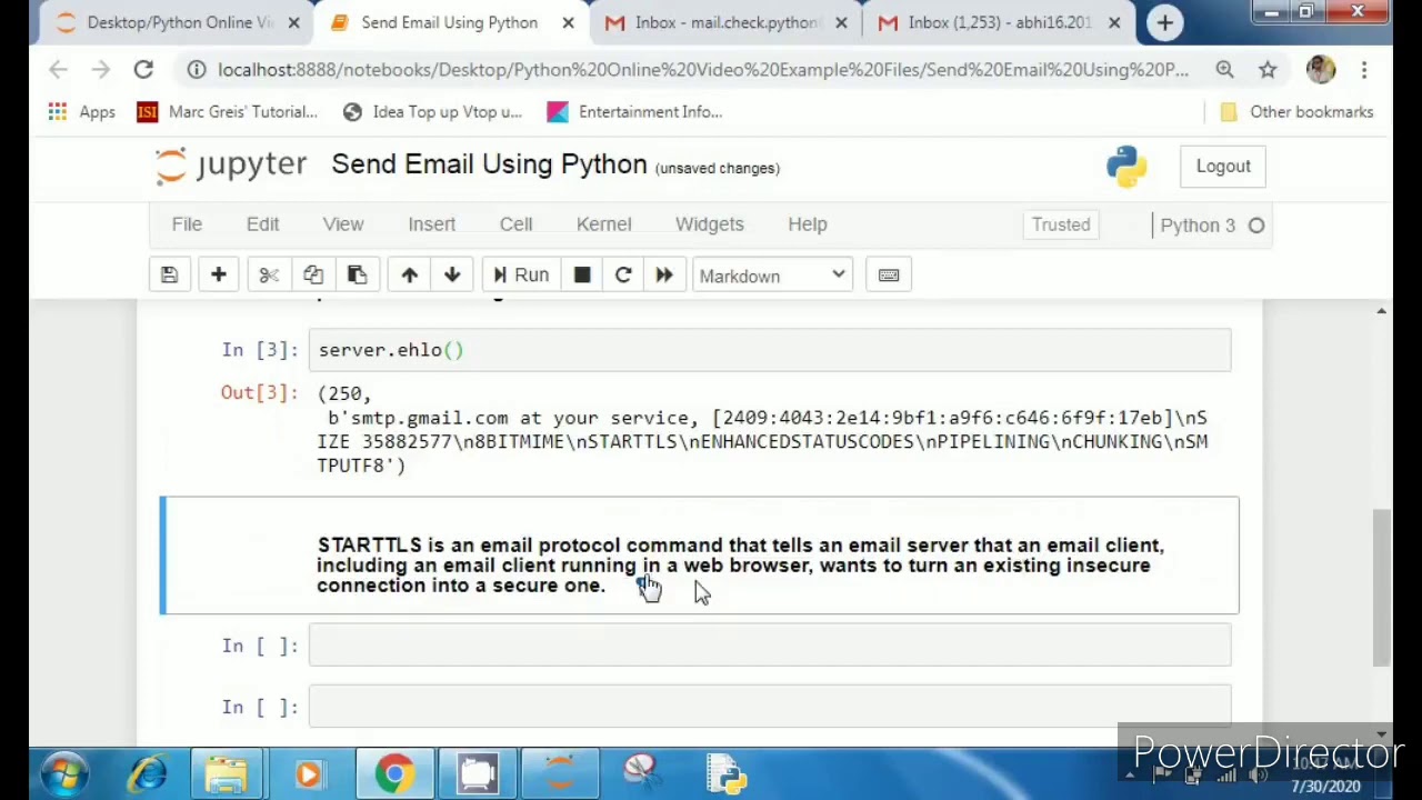 Lecture 25: Sending an email Using Python