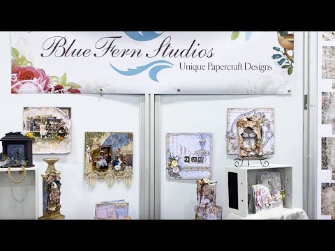 Blue Fern Studios Booth-- Creativation 2020 | Scrapbooking Papers and Chipboard