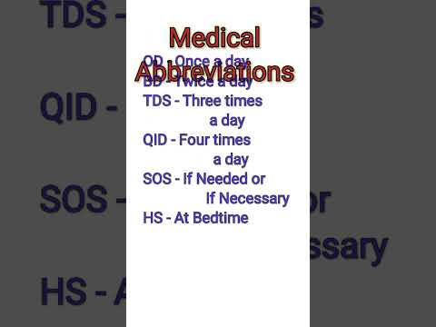 Drug Prescription Related Abbreviations#medical #nursing#Staff Nurse Exam Preparation# Pharmacology