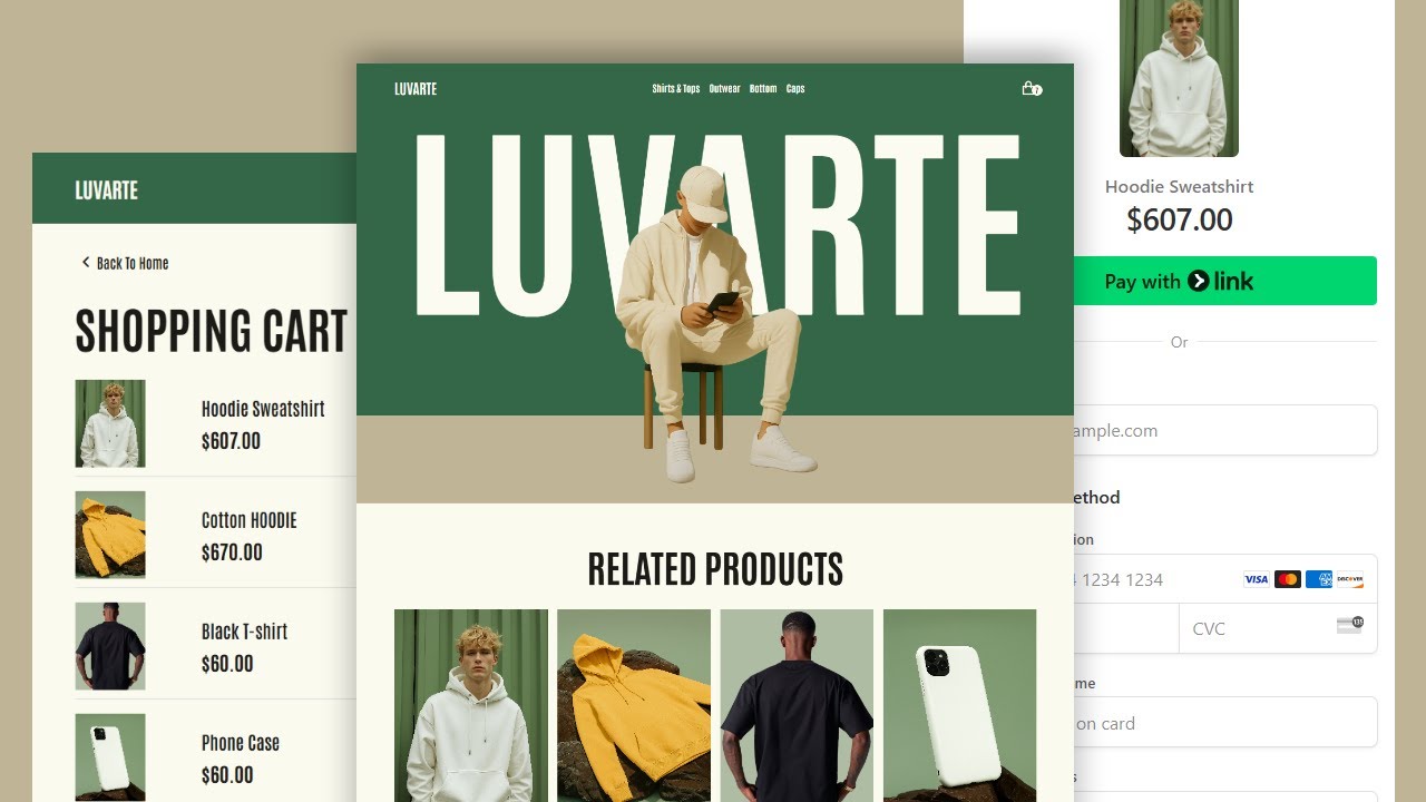 Ecommerce Store Website Using HTML CSS JavaScript & NodeJS And Stripe Payment