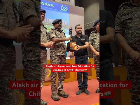 Alakh Sir को मिला Award🇮🇳🫡 | #shorts #army #physicswallah #crpf #alakhpanday