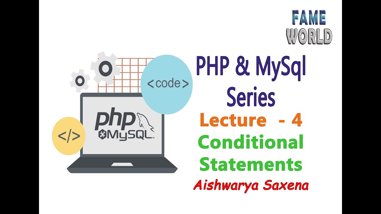 Lecture - 4 - Conditional Statements In PHP - PHP & MySql Series