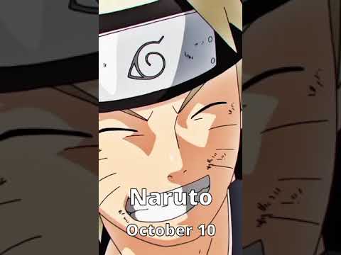 Anime Characters Born In October