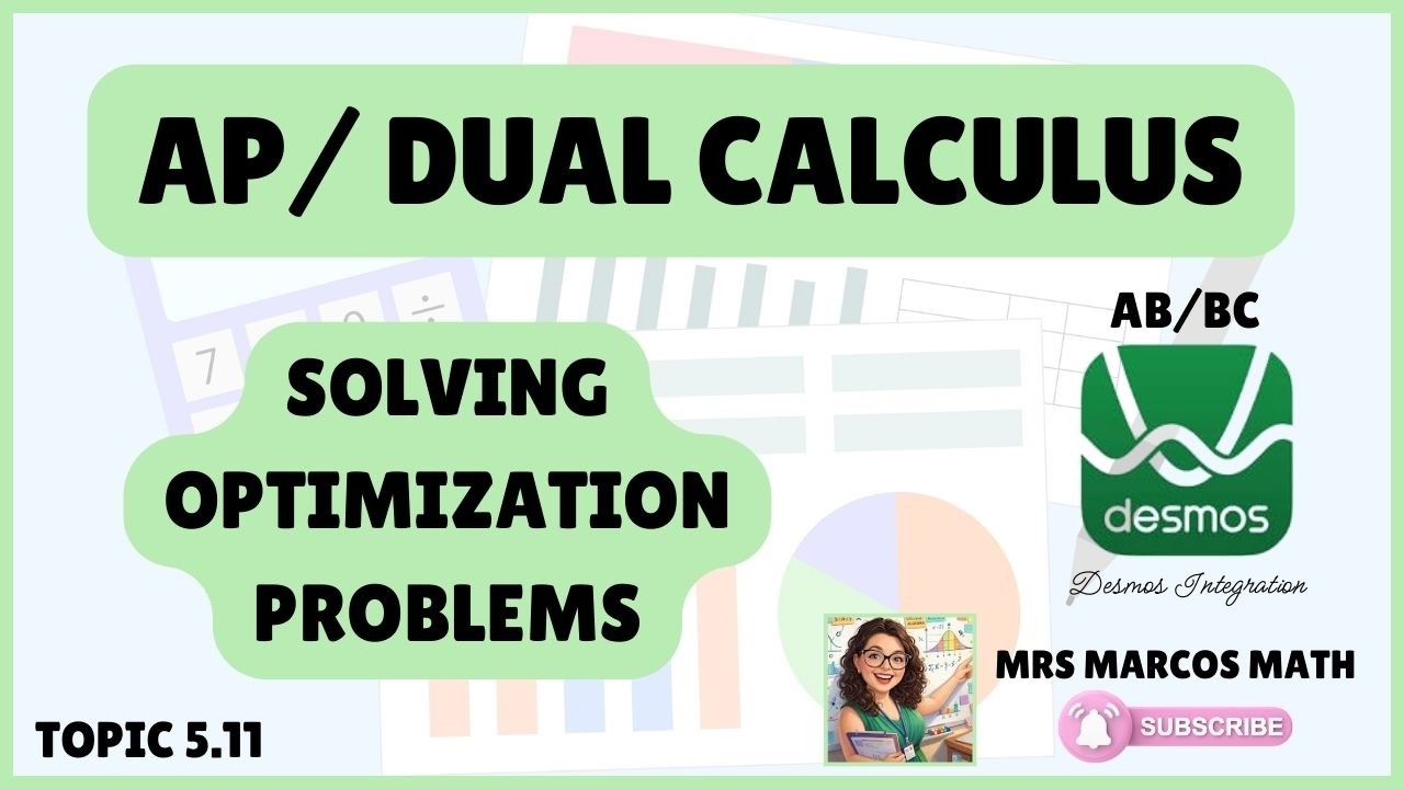 Topic 5.11 AP/ Dual Calculus - Solving Optimization Problems