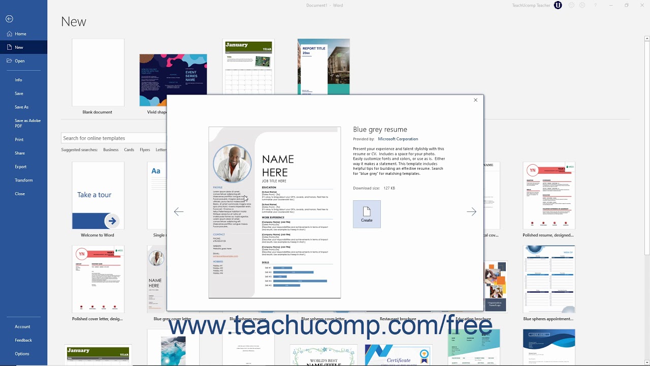Word 2019 and 365 Tutorial Creating New Documents Microsoft Training