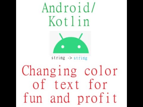 Android Studio / Kotlin: Button Listener, Text Color