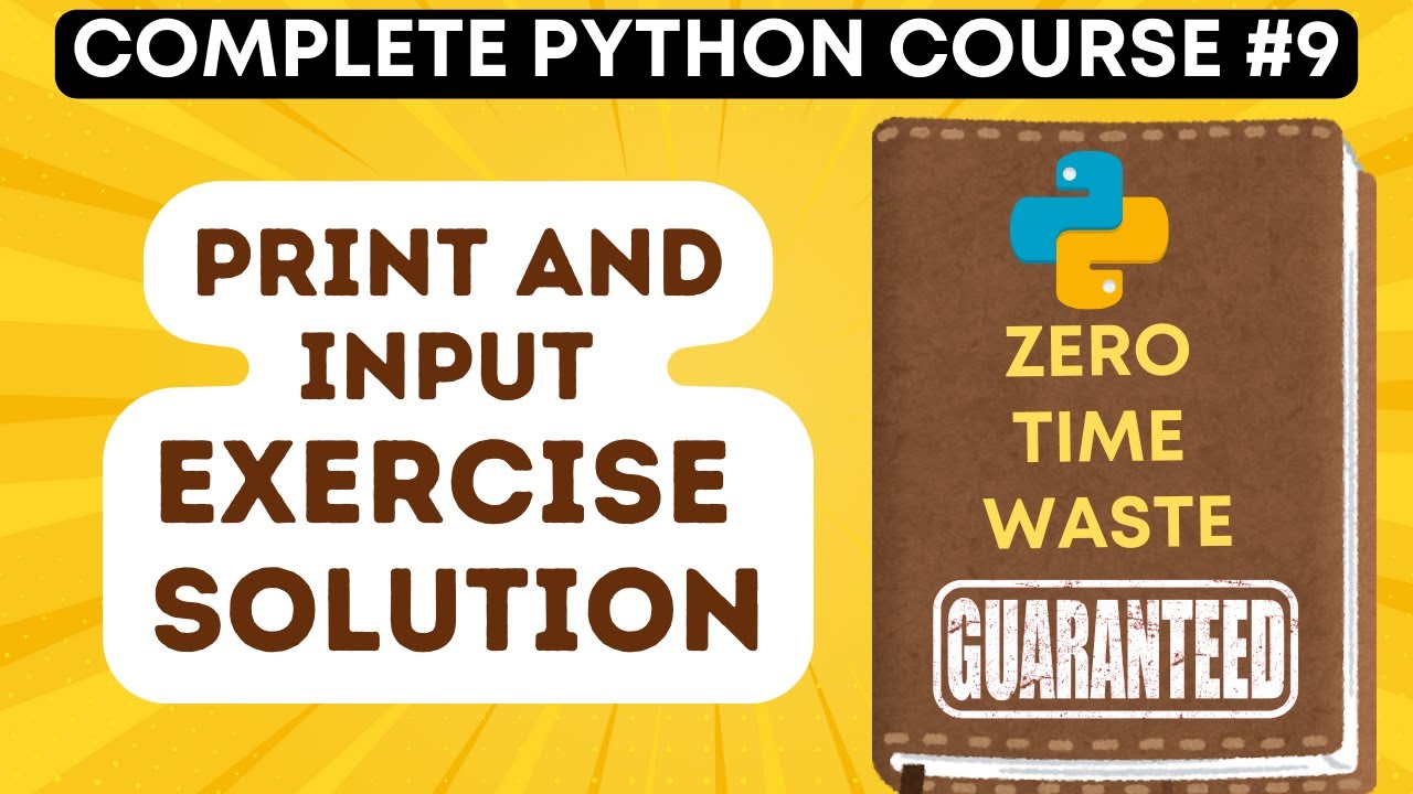 Python Print and Input Function Exercise Solution in Hindi | Python Tutorial - #9