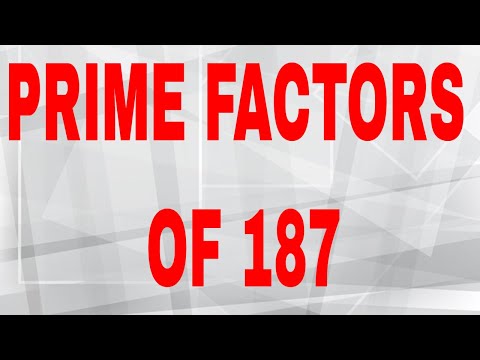 Prime factors of 187
