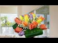 Buchet cu lalele colorate