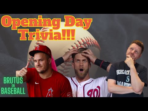 Baseball Trivia for Opening Day! 2024 MLB Season #Trivia