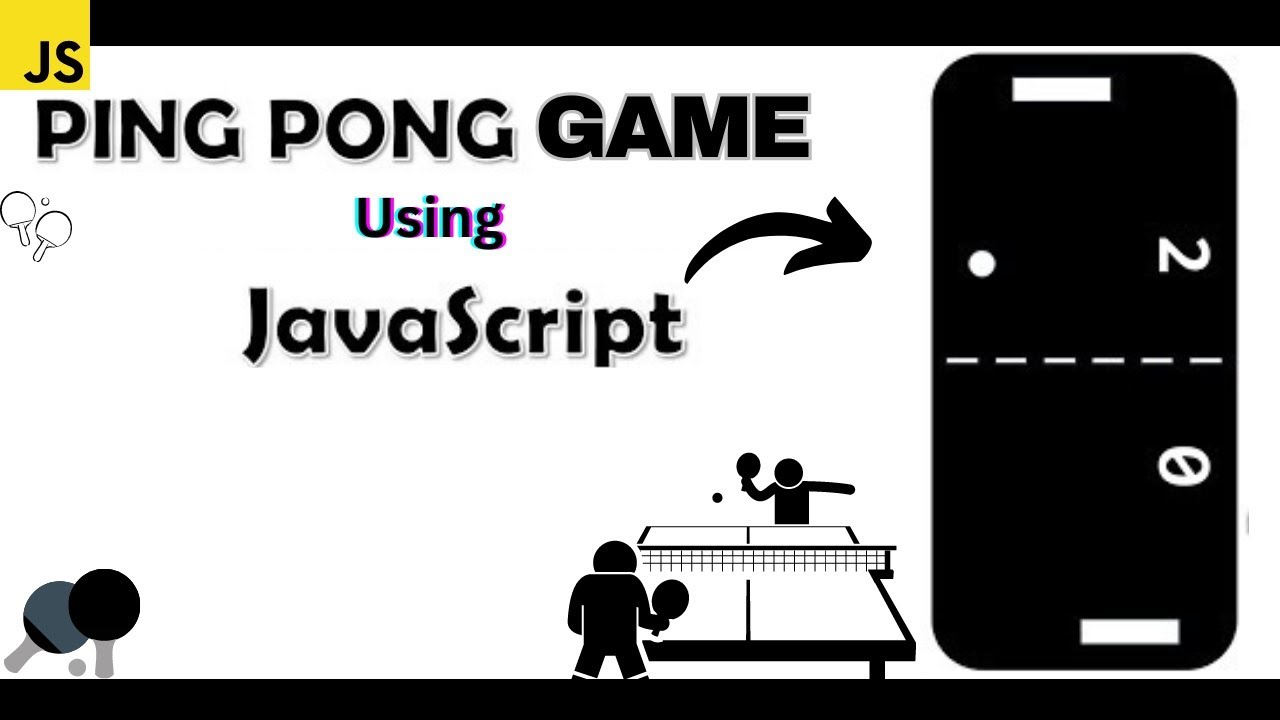 Ping Pong Game Using JavaScript 🏓 html5 canvas games 🔥
