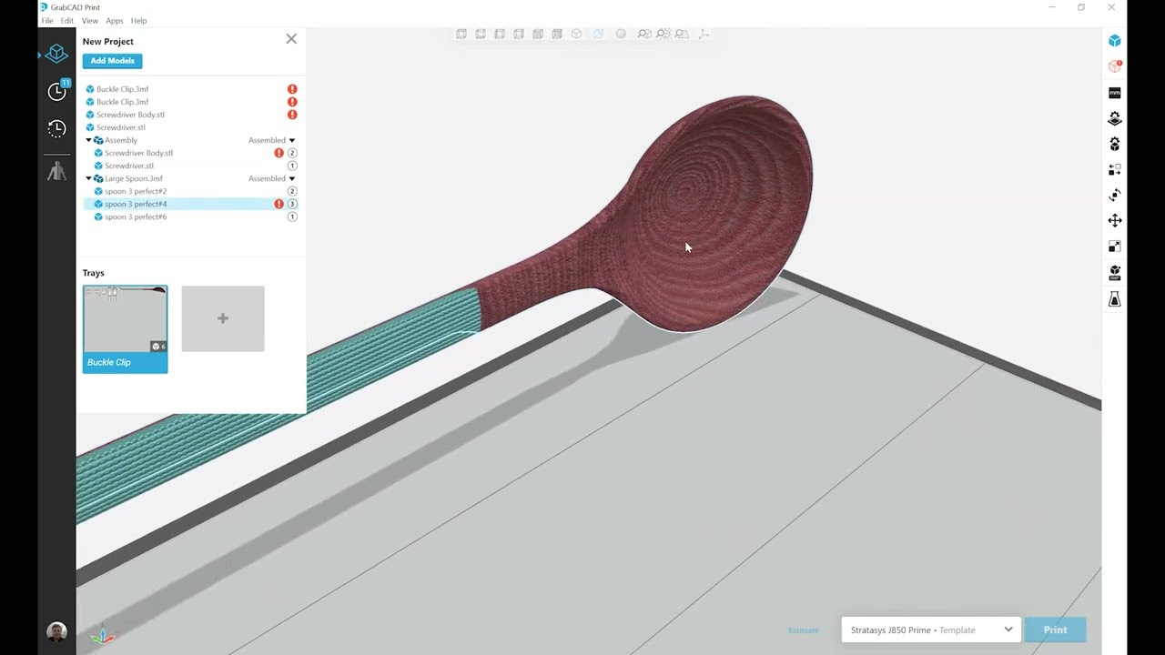 Stratasys Academy | GrabCAD Print: Importing Models, Assemblies, and Basic View Controls