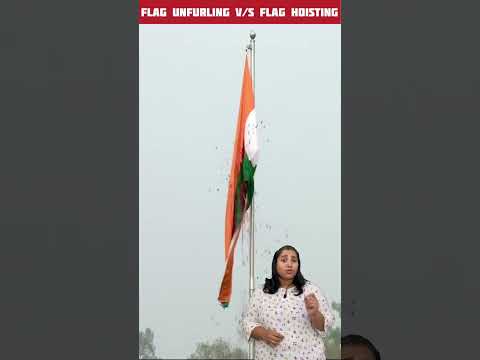 Difference between republic & Independence Day | Flag Unfurling & hoisting #trending #india #shorts