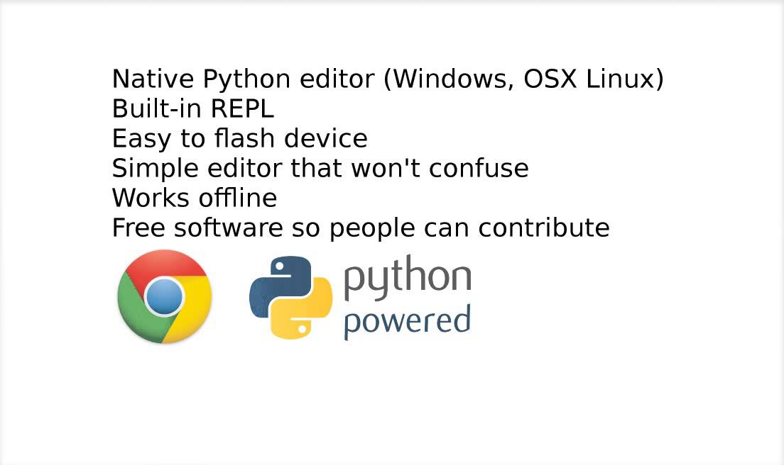 MicroPython native editor for the micro:bit