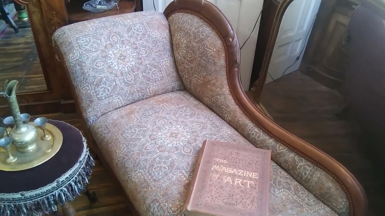 Victorian Fainting Sofa at Victorian Antiquities & Design, Logansport Indiana