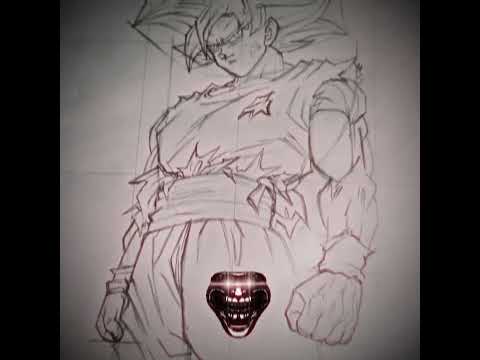 Dibujando y coloreando a Goku ultra instinto señal de #dibujazos #dragonballdibujos