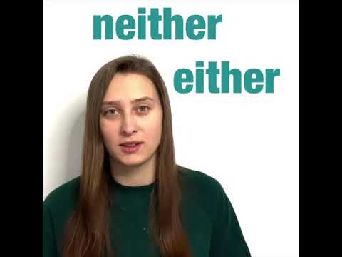 either / neither [meaning/examples]