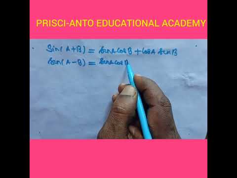####sinA cosB##formula####derivation#####method########