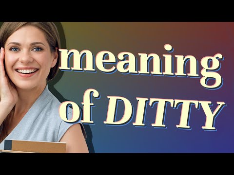 Ditty | meaning of Ditty