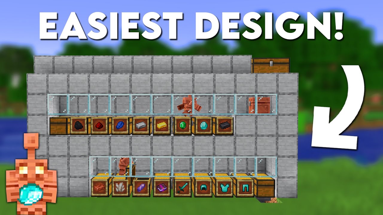 Minecraft EASY Automatic Sorting System 1.21 Tutorial - Auto sorter