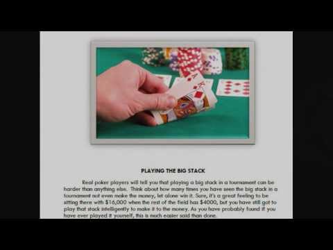 No Limit Hold 'em Tournament Strategy Poker Course