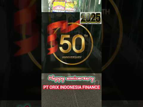 Happy anniversary 50th pt ORIX Indonesia Finance #ulangtahun #orix #company #emas #gold
