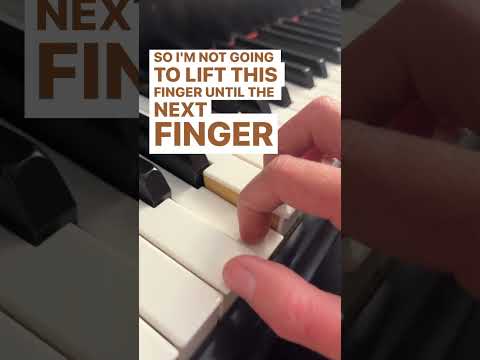 What is legato on the piano? #shorts