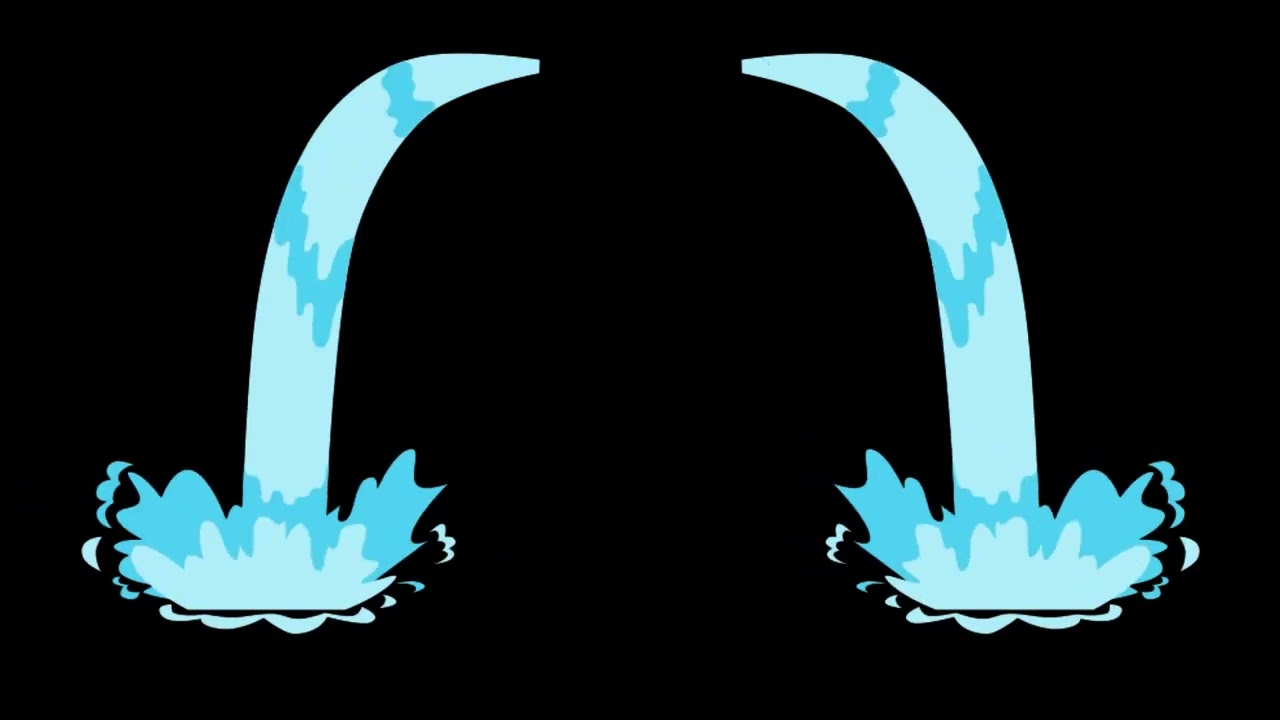 Crying water animation GIF 😭