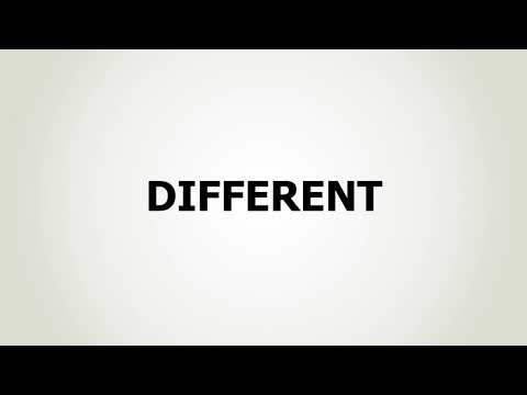 How to Pronounce Different