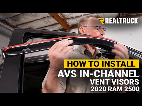 How to Install AVS In Channel Vent Visors on a 2020 Ram 2500