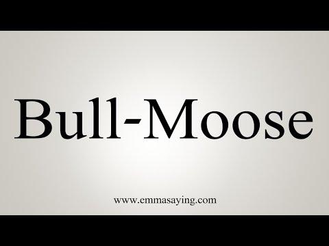 How To Say Bull-Moose