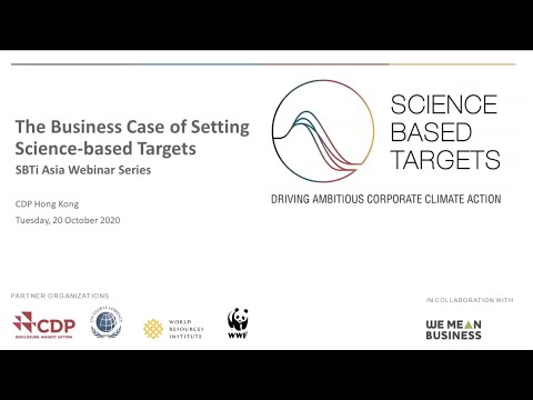 Asia Webinar Series Session 1/4: The Business Case for setting Science-based Targets