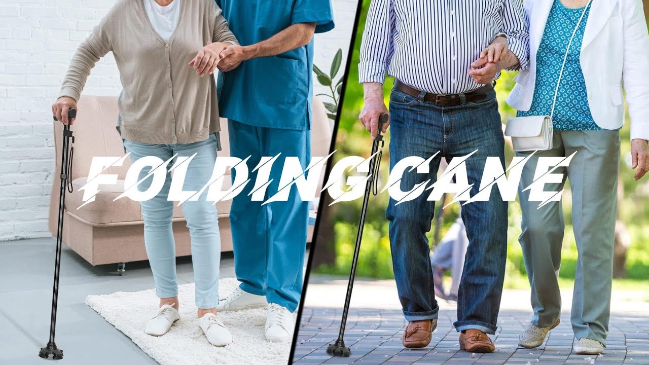 SupreGear Folding Cane – 5-Level Adjustable with T-Handle