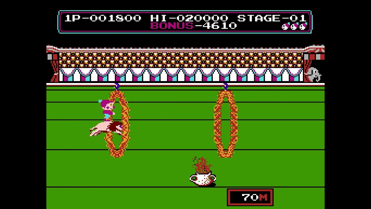[TAS] NES Circus Charlie by klmz in 03:21.35
