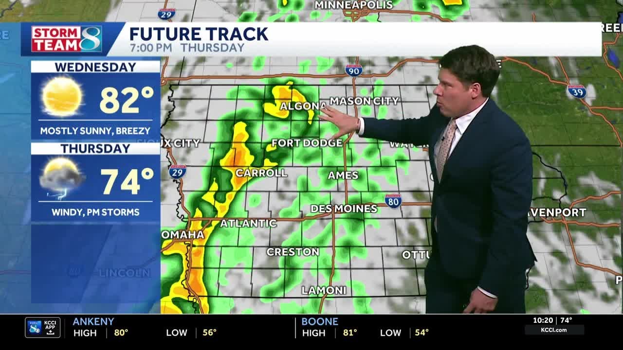 Iowa weather: One more warm and sunny day before storms return with cooler temperatures