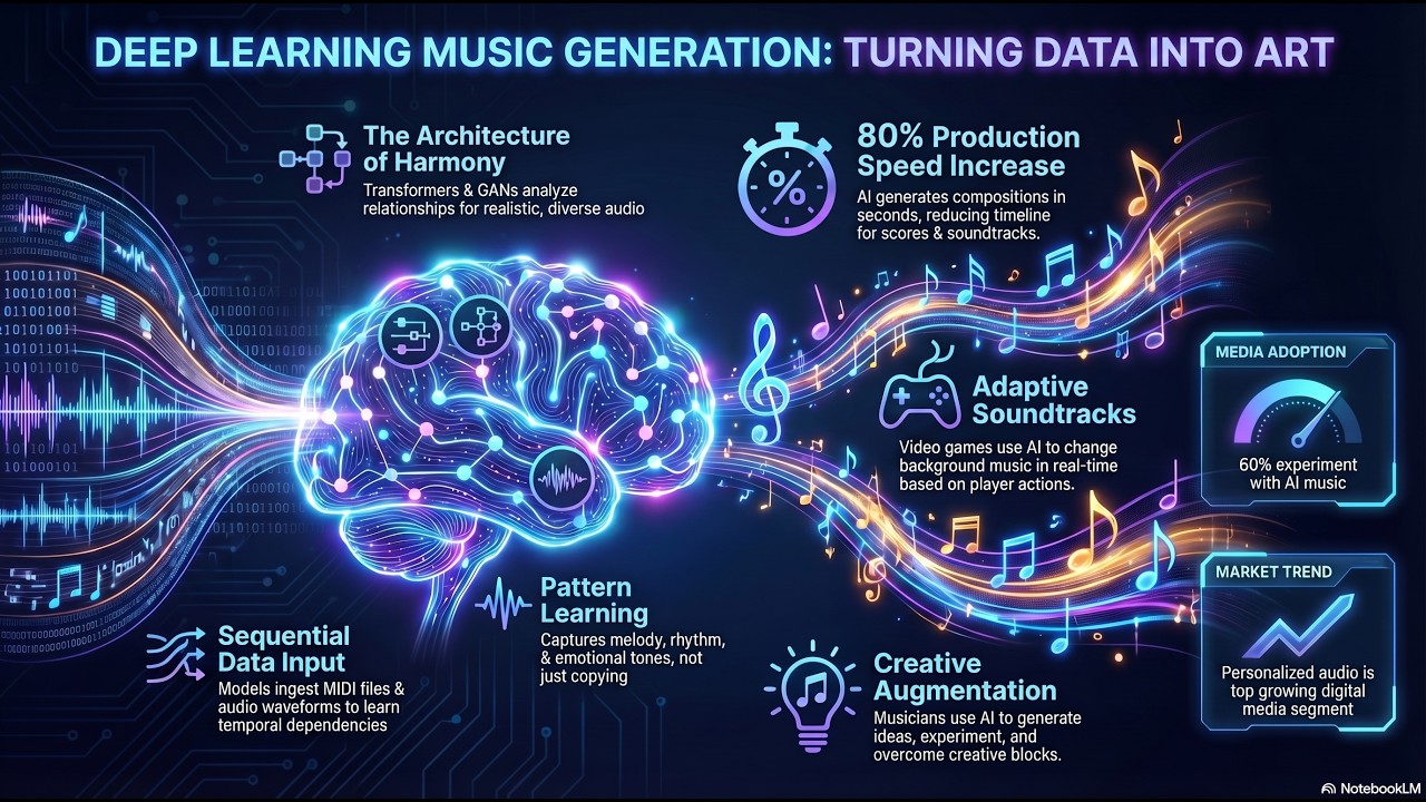 Deep Learning for Sequential Data: Transforming Music Generation through Neural Networks
